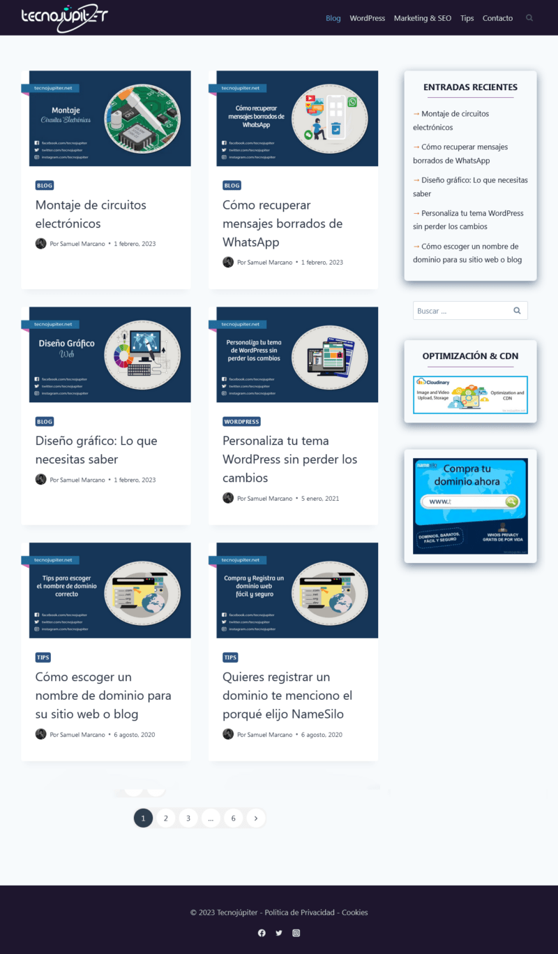Nuevo diseño sitio web V2